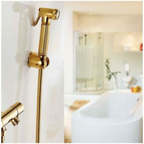 WC-Handbrause Bidet Wandmontage Spray/Sprühkopf/Handbrause Gold