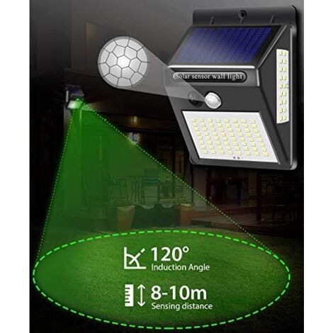 Solar Licht Im Freien Wasserdichte Wand Lampe mit Motion Sensor 144LED ...