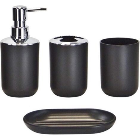 Badezimmer Zubehor Set Schwarz