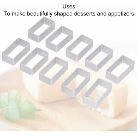 Ulisem10Pcs Edelstahl Mooncake Formen Cookie Cutters DIY Backen Formen ...