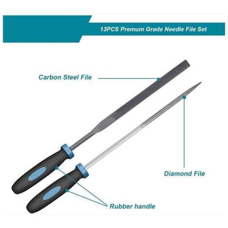 Ulisem Diamantfeile, Metallfeilen, Nadelfeilen-Set, 13-teilig ...