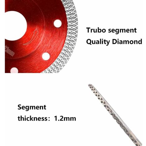 Disco diamantato Ulisem 125 per piastrelle, disco diamantato a taglio fine a secco, disco ...