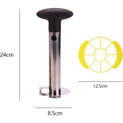 Taglia ananas, taglia ananas in acciaio inox, affetta ananas, per casa ...