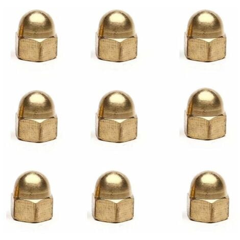 Acnor Hex Nut Cap - 20 pezzi M4 Dadi esagonali in ottone Tappo ...