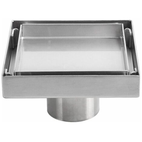 Scarico a pavimento invisibile Crediri Scarico a pavimento quadrato in acciaio inossidabile 304 ...