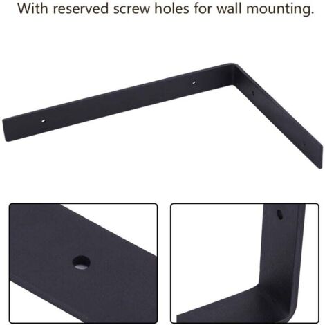 UlisemLotto di 2 staffe per mensole a parete, staffe per mensole ...