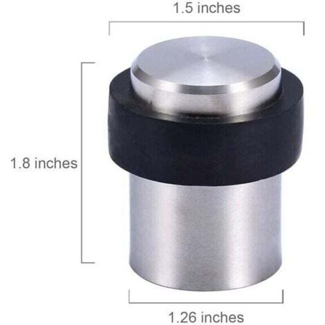 Ulisem10 X Fermaporta Da Pavimento 4 5 Cm Fermaporta In Acciaio Inox