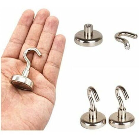 Ganci magnetici da 12 pezzi con magneti al neodimio, ganci magnetici ...