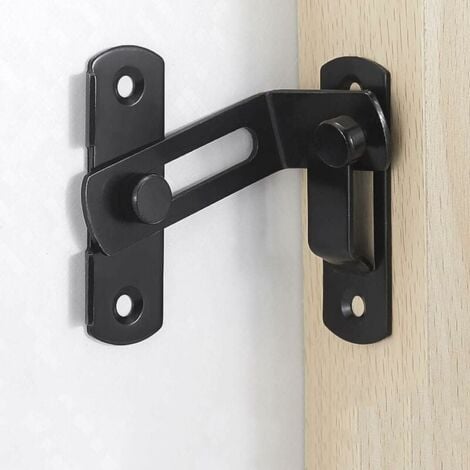 Large 90 Degree Right Angle Door Lock Buckles Curved Lock Bolts Sliding ...