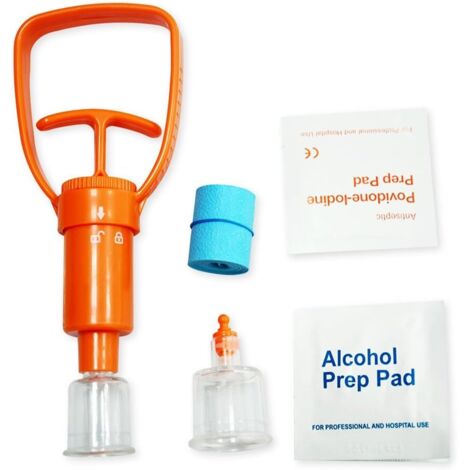 Emergency First Aid Supplies Extraction Vacuum Pump Kit Safe Travel ...