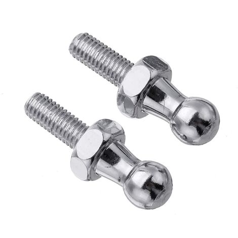 Ball Joint Bolts - 2 x M6 10mm Pin Bolt Ends for Gas Strut Ball Joints