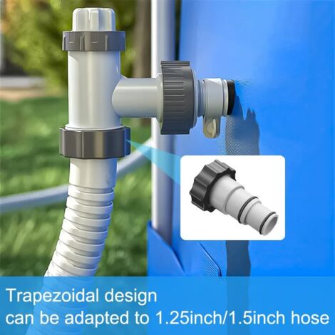Pool Hose Adapter Kit - 1.25 Inch Hose Connector - Hose Conversion ...