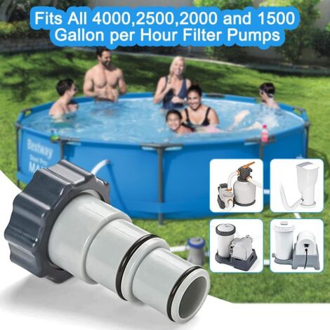 Pool Hose Adapter Kit - 1.25 Inch Hose Connector - Hose Conversion ...