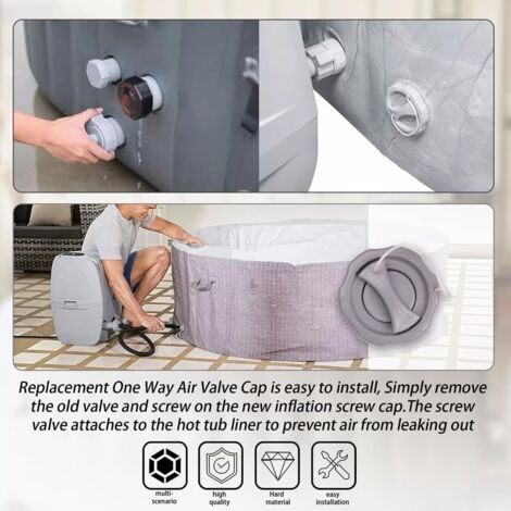 Air Valve Cap for Bestway Airjet Saluspa Lay-Z Inflatable Spa, Lay-Z ...