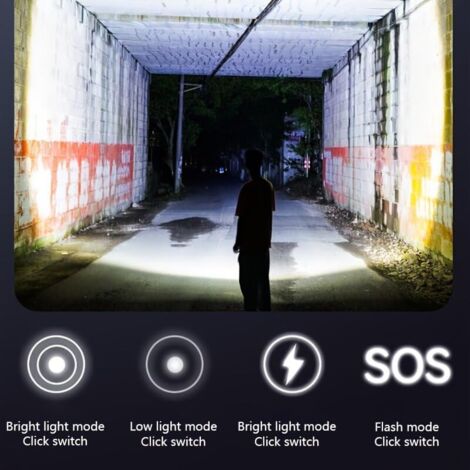 Paquete de 2 linternas de llavero recargables, mini luces de trabajo ...