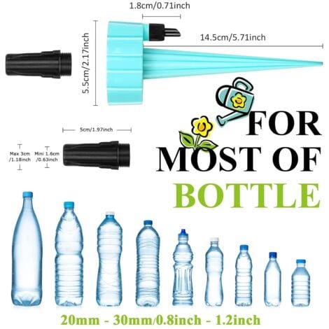 Kit de riego por goteo (18 unidades), riego por goteo con botella ...