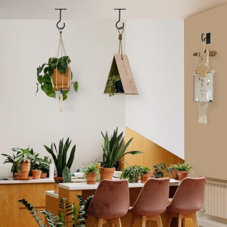 Urukuta rwo Kumanika Ikariso Yibihingwa 4 Inch Metal Plant Hook Imitako ...