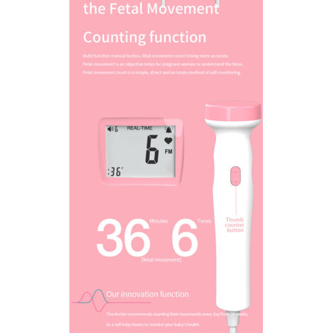 Monitor de frecuencia cardíaca fetal Doppler para bebés durante el ...