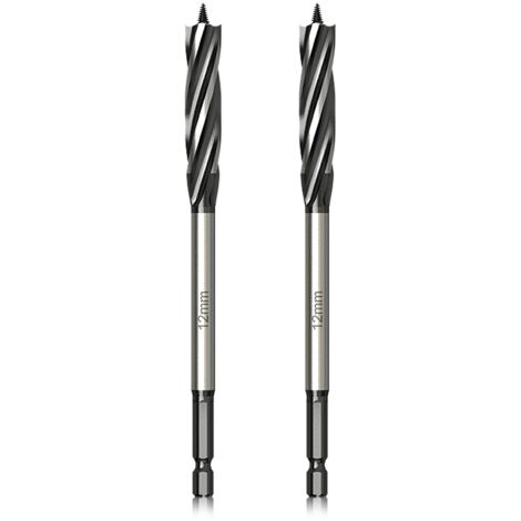 Punta da trapano professionale per legno, 12 mm x 165 mm x 2 pezzi ...