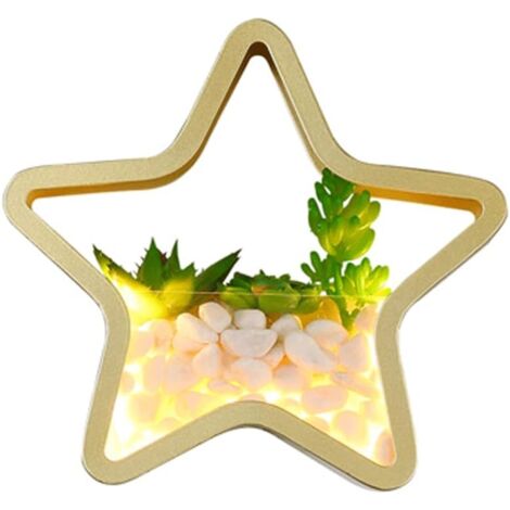 LED-Wandleuchte, warmes Licht, saftiger fünfzackiger Stern, moderne ...