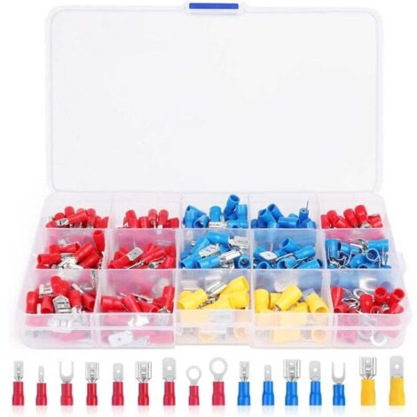 280 Stück elektrische Crimpklemmen, Auto-Elektroklemmen, isolierte ...