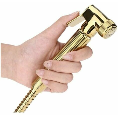WC-Handbrause Bidet Wandmontage Sprühkopf Handbrause Gold