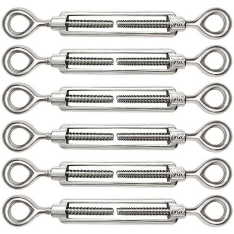 Stück verstellbare M5-Drahtseilspanner, Öse und Öse aus Edelstahl 304 ...