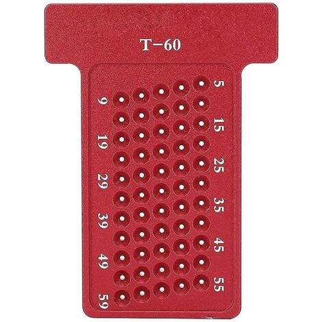 Regla de trazado tipo T de aleación de aluminio T60, regla de marcado ...
