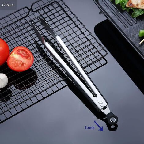Pinzas para parrilla Crediri de 30 cm, de acero inoxidable, de primera ...