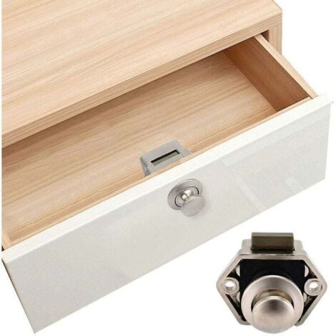 mini cierres de botón pulsador para puerta de armario, cajón, caravana, autocaravana, barco ...