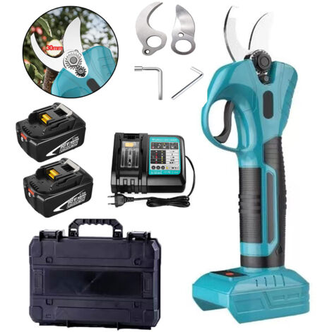 Battery powered shrub scissors, battery powered tree scissors with two ...