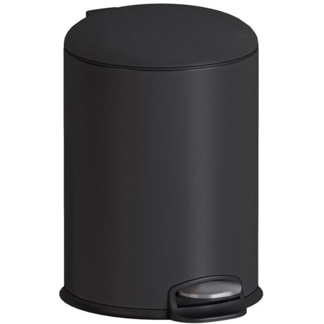 Cosmic Bathroom Waste Bin Sanitary Paper Bin Matte Black Essentials (3L)