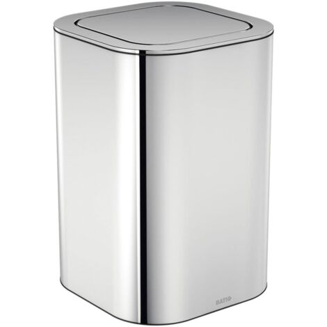 Cosmic Bathroom Waste Bin Sanitary Paper Bin Glossy Stainless Steel ...