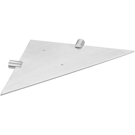 Cosmic Corner Shelf Matte Stainless Steel Logic