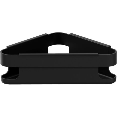 Cosmic Wall-Mounted Corner Shower Soap Dish to screw Matte Black Start