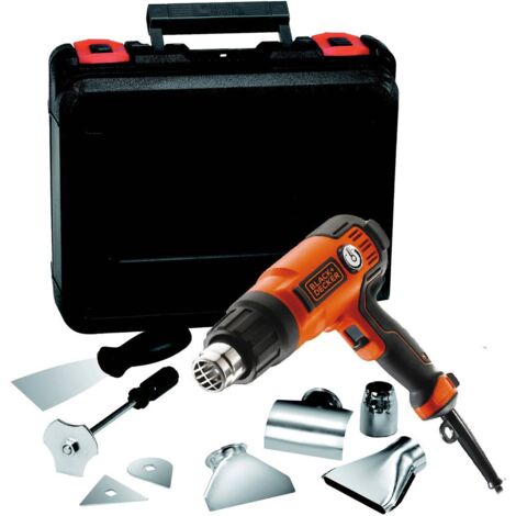 Black & Decker mod.kx 2200k Heißluftpistole 2200 Watt Stripper im Koffer mit Zubehör - Wohnzimmer