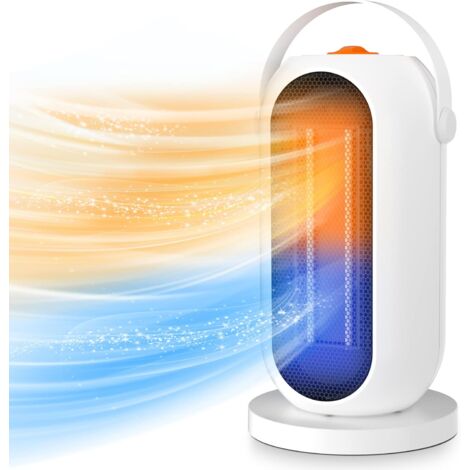 Fan Heater, 750/1500W PTC Electric Fan Heater, 90° Oscillation ...