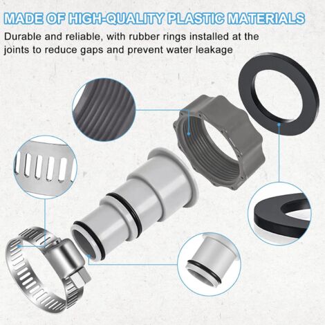 Pack A Pool Adapter for Intex Pools, 32-38mm A Pool Hose Adapter, Pump ...