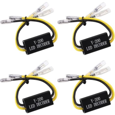 4pcs 12V Motorcycle LED Power Resistor Load Resistor Decoders Turn ...