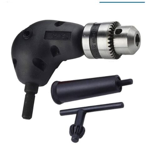 90 Degree Angle Drill Chuck Extension, Right Angle Drill Adapter, Chuck Attachment Power Tool ...
