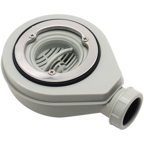 Slim extra-flat shower drain for ø90 extra-flat shower trays with ABS ...