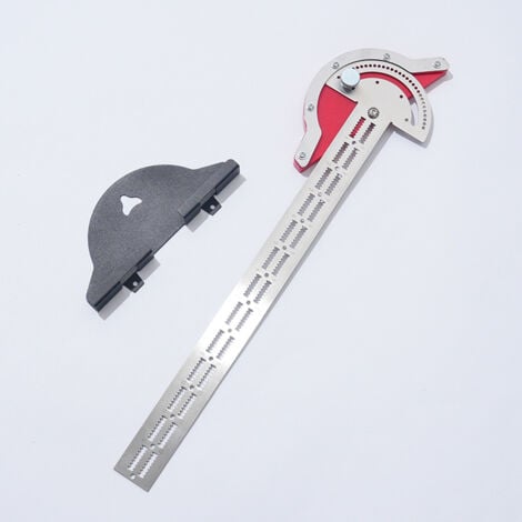 Woodworking Edge Ruler, 0-70 Degree Adjustable Protractor ...