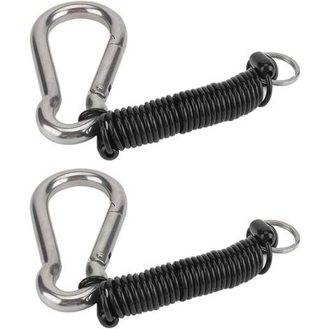 2 Pack Detachable Trailer Brake Cable, Stainless Steel Spring Towing ...