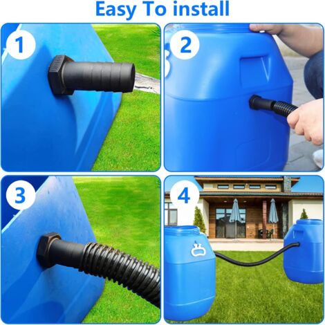 Water tank connection kit, 40mm water tank connection kit with 500mm ...