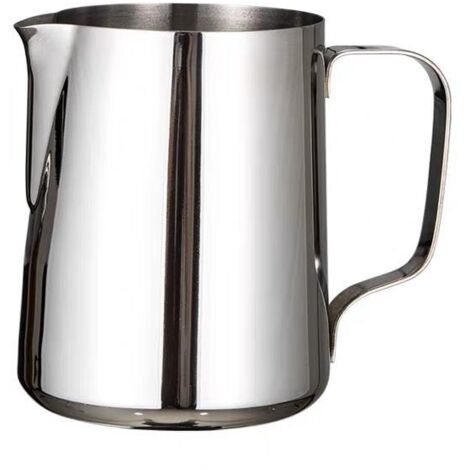 Milk Frothing Pitcher, 304 Stainless Steel Milk Jug, 350ml Steam ...