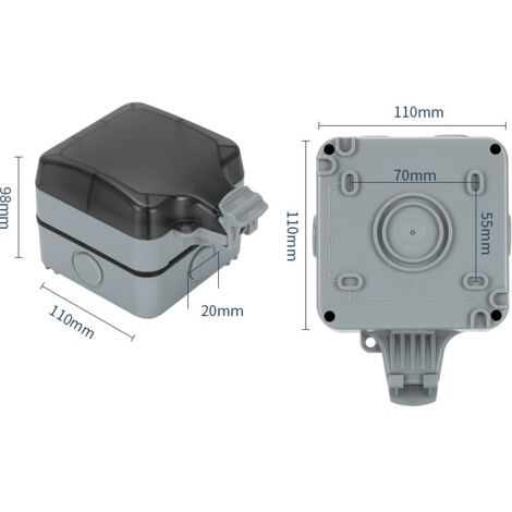 IP66 Outdoor Splashproof Single Row Pluggable Housing Rainproof Outdoor ...