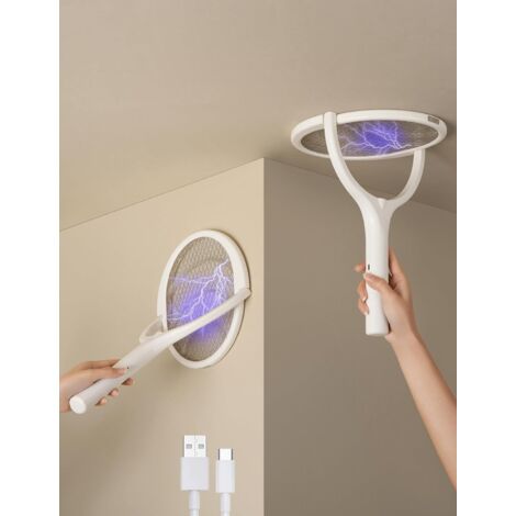 Rotating Head Electric Insect Racket Rechargeable Electric Mosquito ...