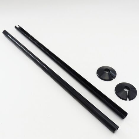 2-piece set Radiator Cover Shroud Sleeve Black 15mm x 200mm，Anthracite ...