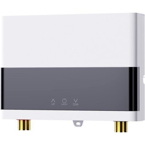 Mini Instant Water Heater, 6000W Energy Saving Tankless Water Heater with Remote Control ...