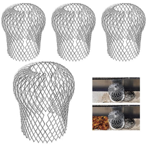 Pack of 4, Expandable Aluminum Gutter Filters to Prevent Blockage of ...